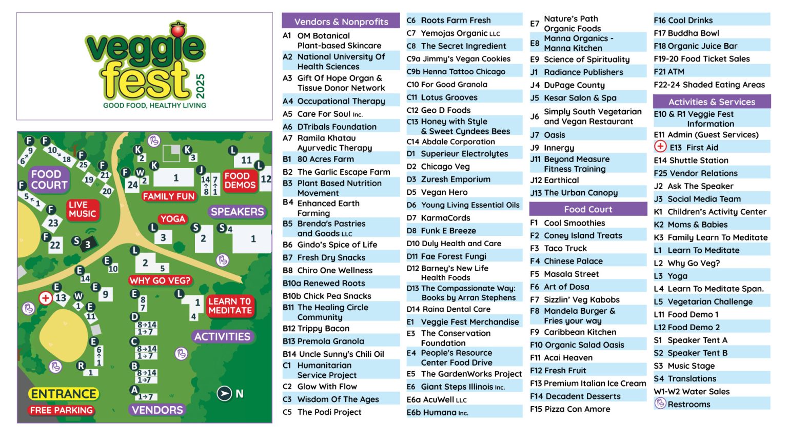 Veggie Fest Chicago 2025 Map - Veggie Fest